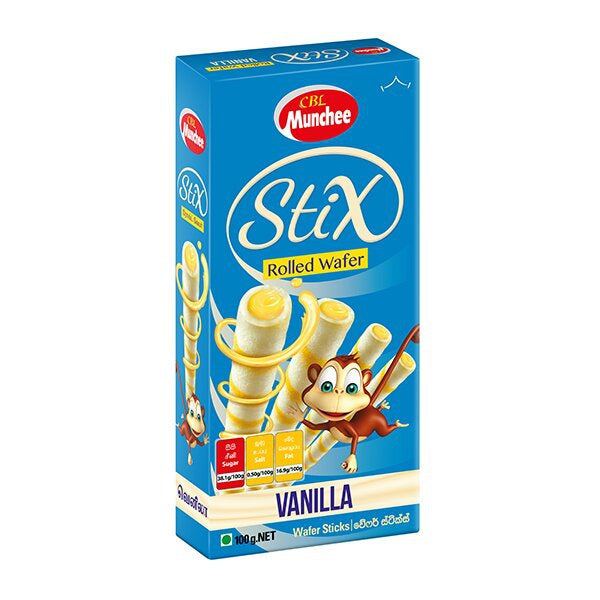 Munchee Stix Rolled Wafer Vanilla — QBAY