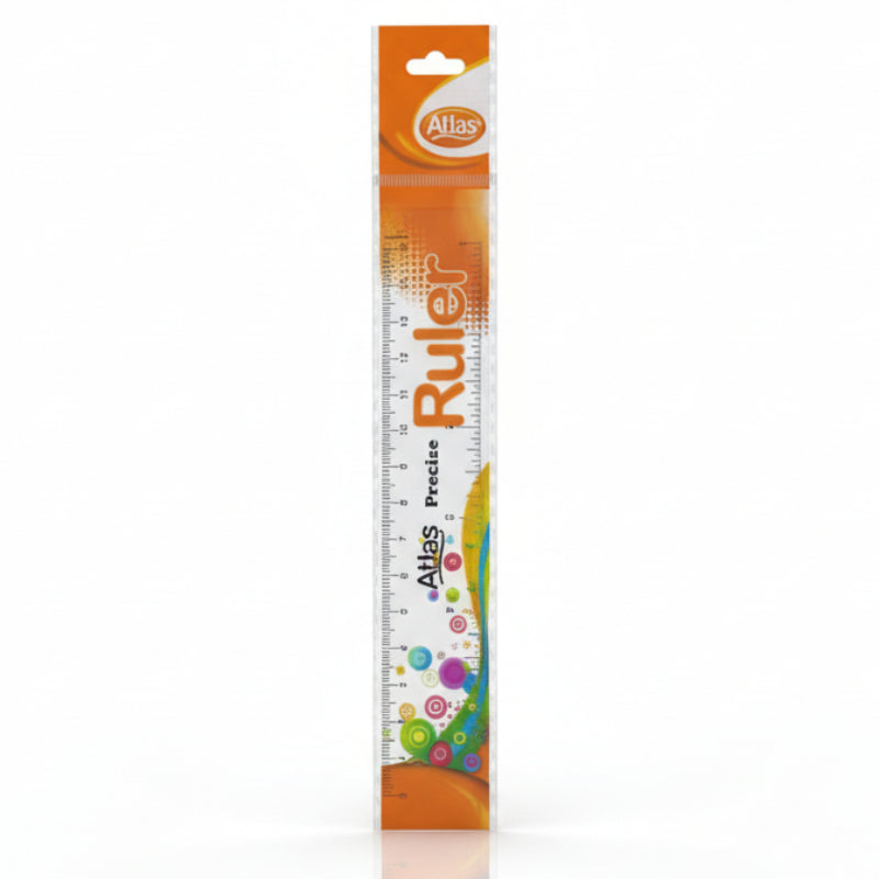 Atlas Clear Plastic Ruler (150mm-6 Inch) – QBAY