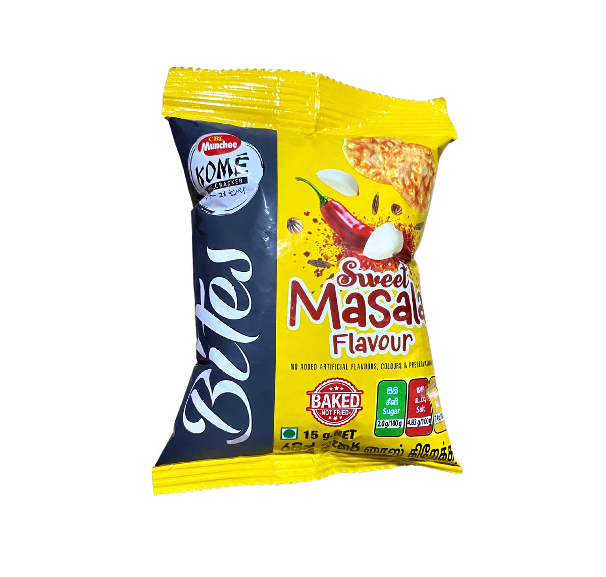 Munchee Kome Rice Cracker Bites Sweet Masala Flavour - 15g — QBAY