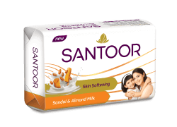 Santoor Sandal And Almond Milk Soap Bar - 100g — QBAY