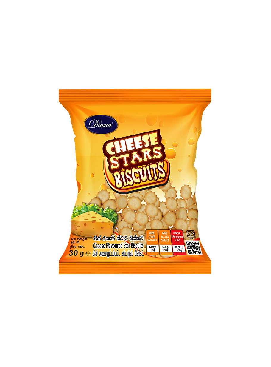 Diana Cheese Stars Biscuits — QBAY