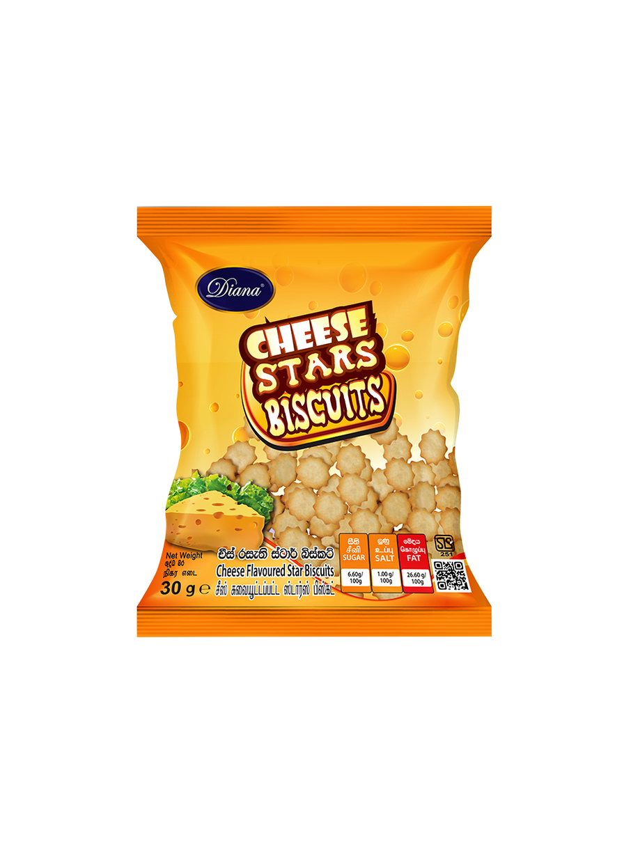 Diana Cheese Stars Biscuits — QBAY