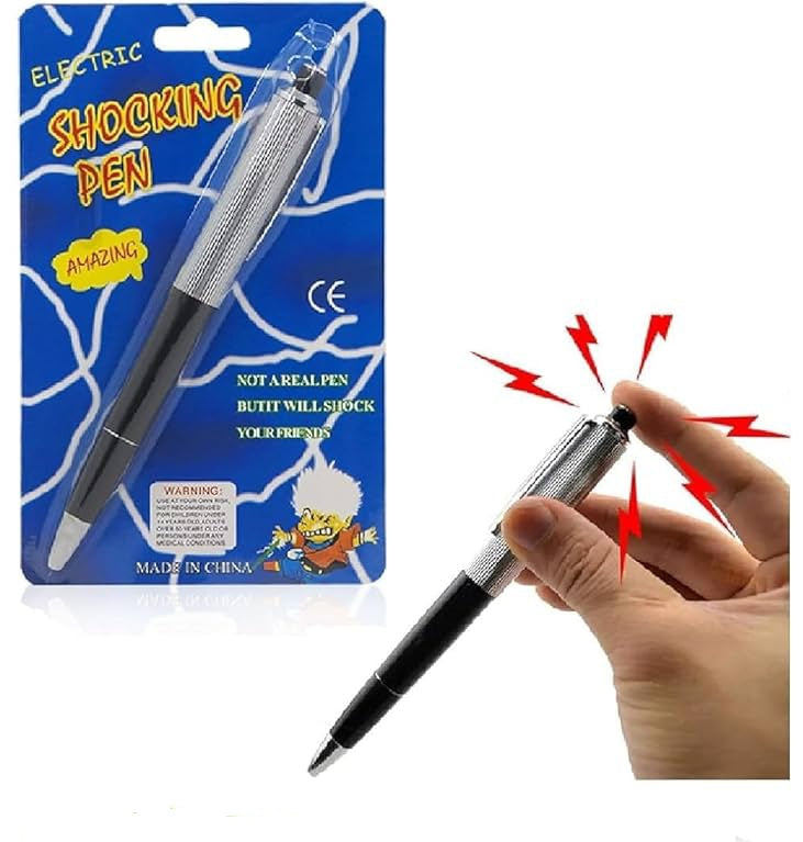 Shocking Pen Practical Joke Funny Trick Prank Toy — QBAY